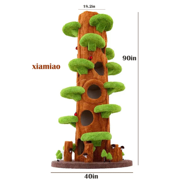 Xiamiao Magic Forest Cat Tree Tower, 90 Inches Tall – xiamiaopets