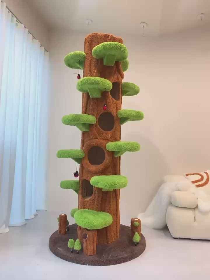 Xiamiao Magic Forest Cat Tree Tower, 90 Inches Tall – xiamiaopets